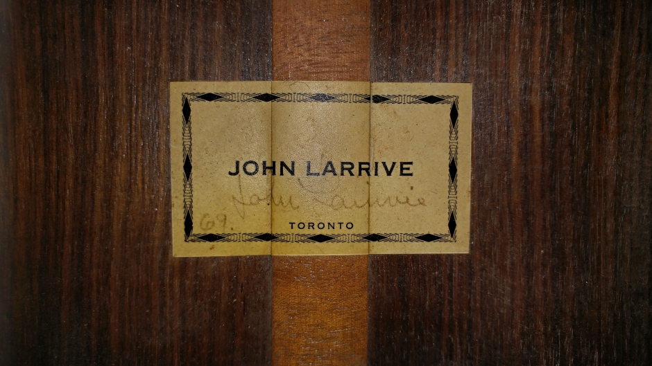 Larrivée Guitars - Label History - Archives & Artifacts